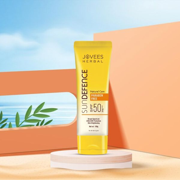 Jovees Sun Defence Cream SPF 50 PA+++ Broad Spectrum For All Skin Type ...
