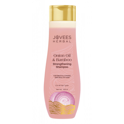 Jovees Red Onion Oil & Bamboo Strengthening Shampoo | For Strong hair ...